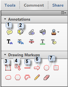 Adobe Markup Tools