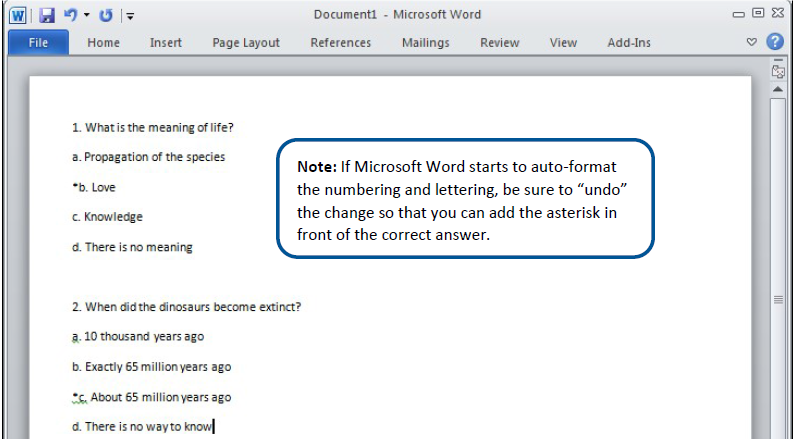 Respondus Campus Wide: Import a Text/Word File with Questions into ...